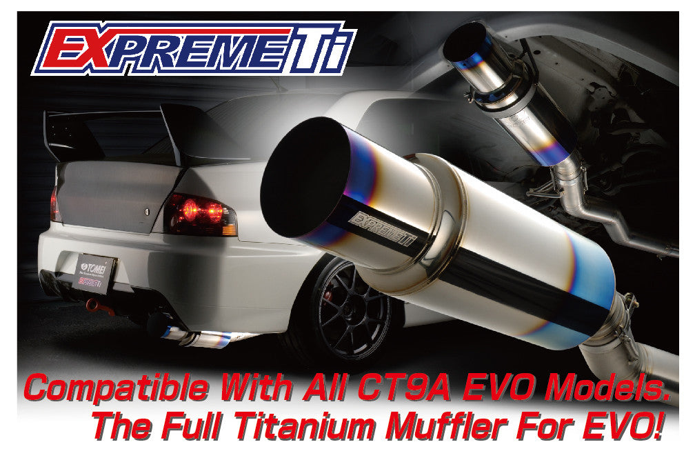 TB6090-MT01A - Tomei Expreme Ti Titanium Single Exhaust System - Mitsubishi Lancer (EVO ...