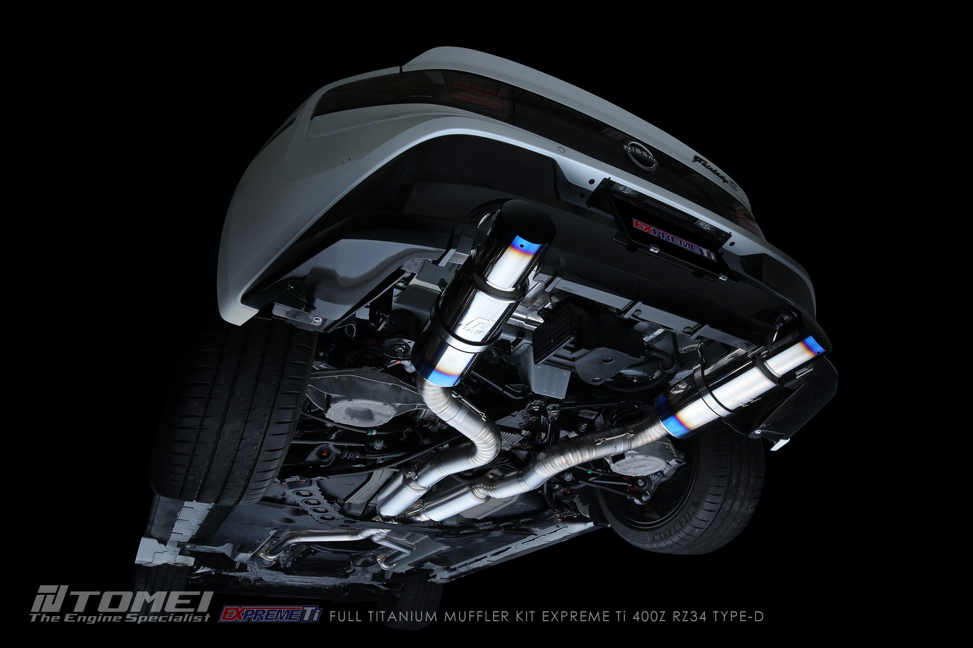 TB6090-NS21D - TOMEI EXPREME TI TITANIUM TYPE D DUAL EXIT EXHAUST SYSTEM - NISSAN RZ34 400Z ...