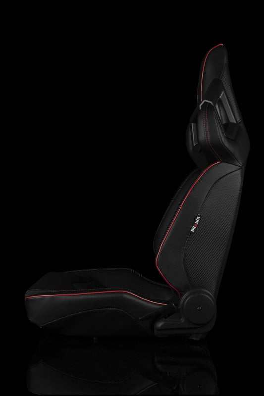 BRR5-BKRS - BRAUM RACING ALPHA-X SERIES SPORT RECLINABLE SEATS (RED ...