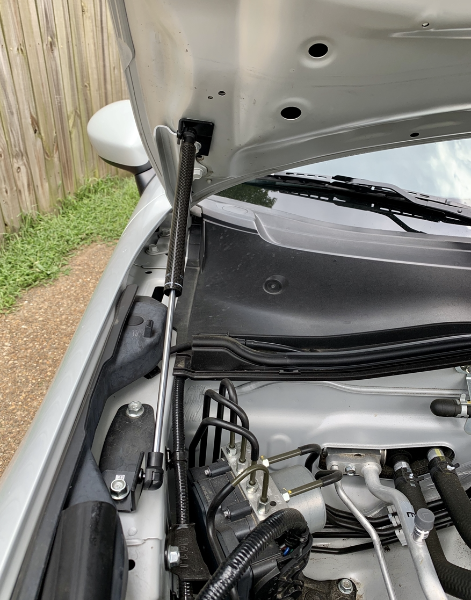 P2-BHDNDMX5-TP - P2M Black Hood Dampers - Mazda Miata ND (16 ...