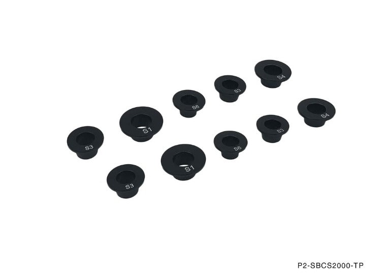 P2-SBCS2000-TP - P2M Subframe Rigid Collar Kit - Honda S2000 AP1 AP2 ...