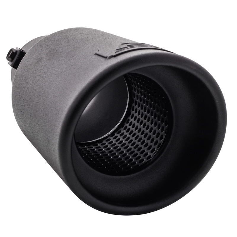 DC Sport Black Universal Bolt On Exhaust Slant Cut Tip 2.25" Inlet 3.7 ...
