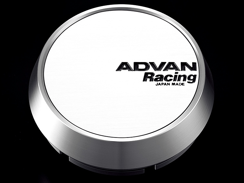 Advan Center Cap - 63MM - Middle / Medium Type - White Alumite - V2390 ...