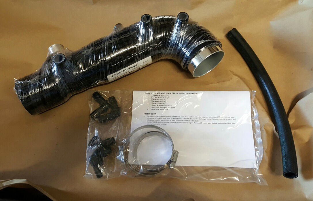 Perrin Performance 2.4" Turbo Inlet Hose BLACK - PSP-INT-401BK - Subaru ...